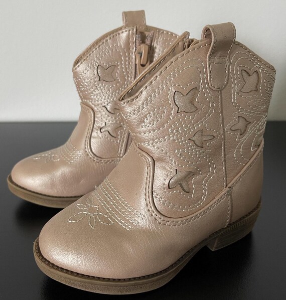 Cowboy boots size 5 Girls gray boots Cat& Jack girls … - Gem