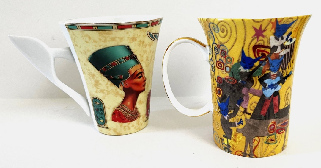 Lot of 2 Porcelain Mugs FATHI Mahmoud Egypt Coffee Mug Festival ...