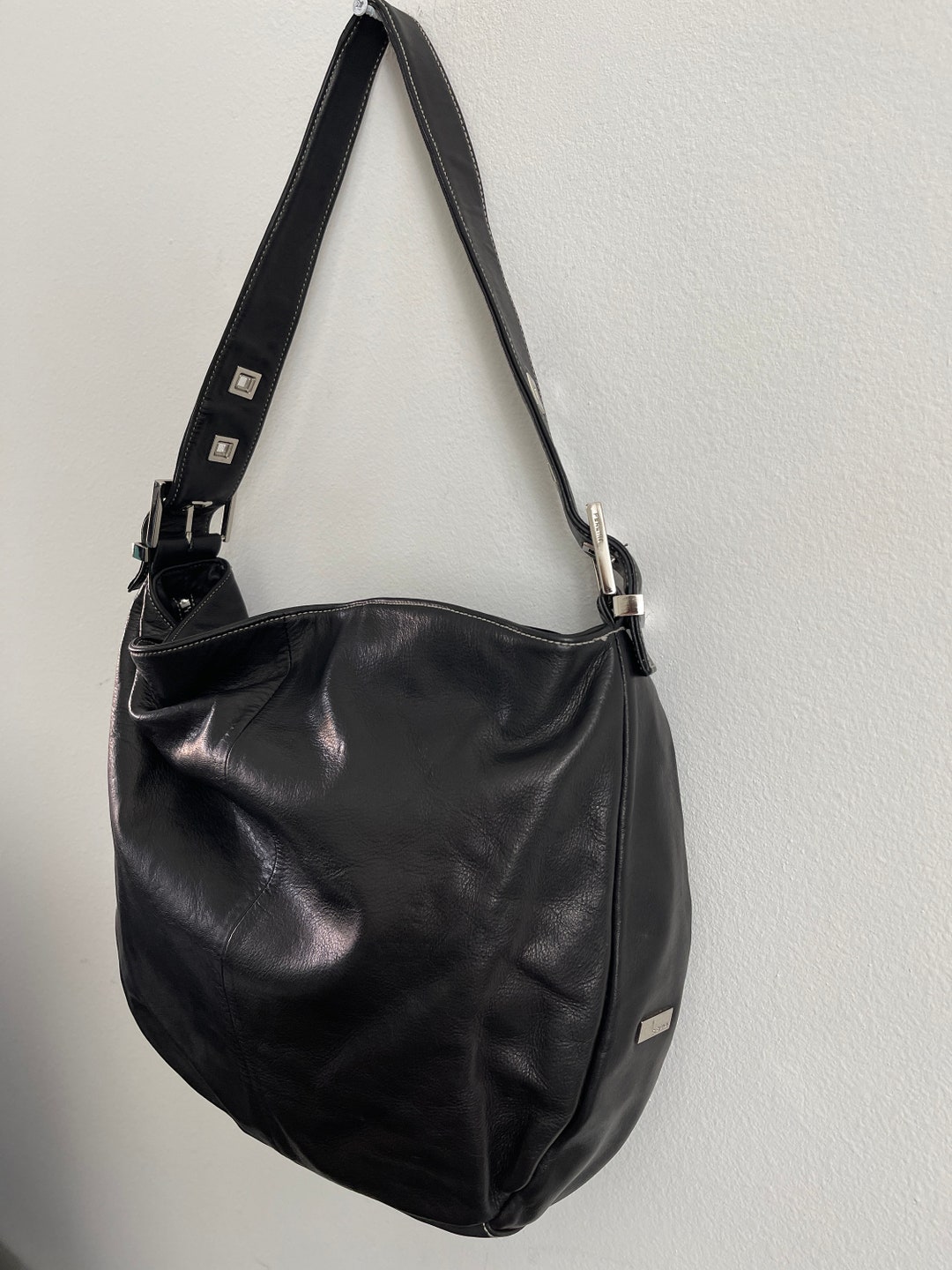 PERLINA Shoulder Bag Black Leather Women's Bag - Etsy