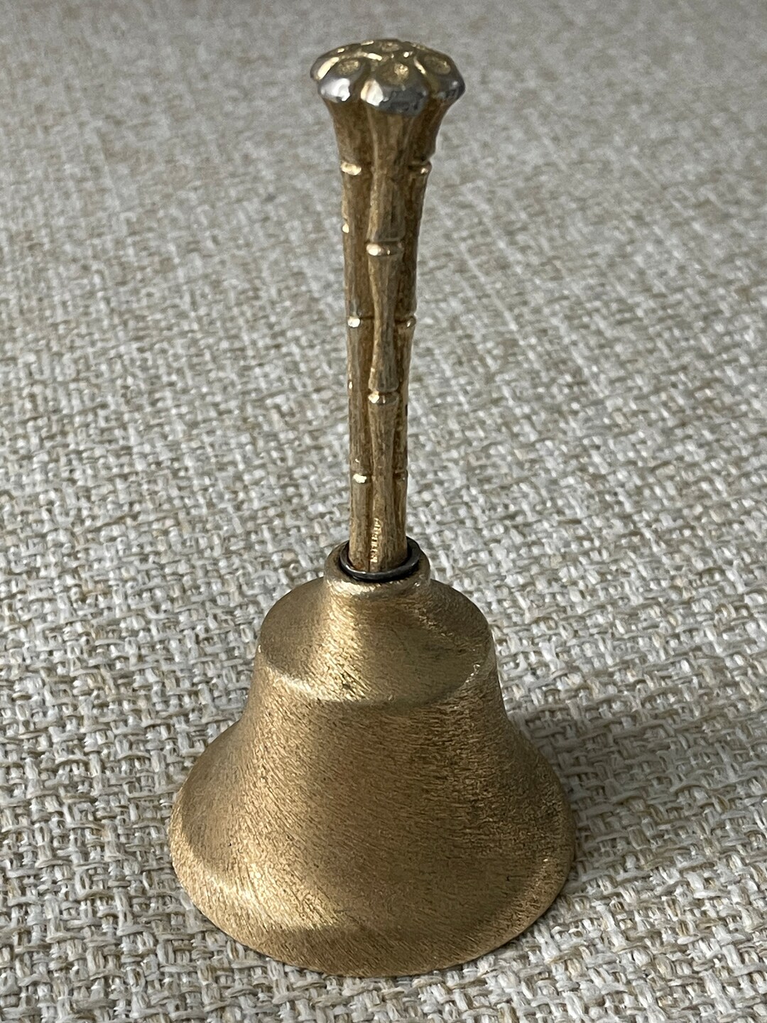 Vintage Brass Bell Gold Metal Bell Hand Bell With Brass Handle - Etsy