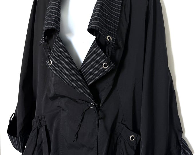 RONI RABL Jacket Black/white Cardigan Size XL Designer Alembika Coat ...