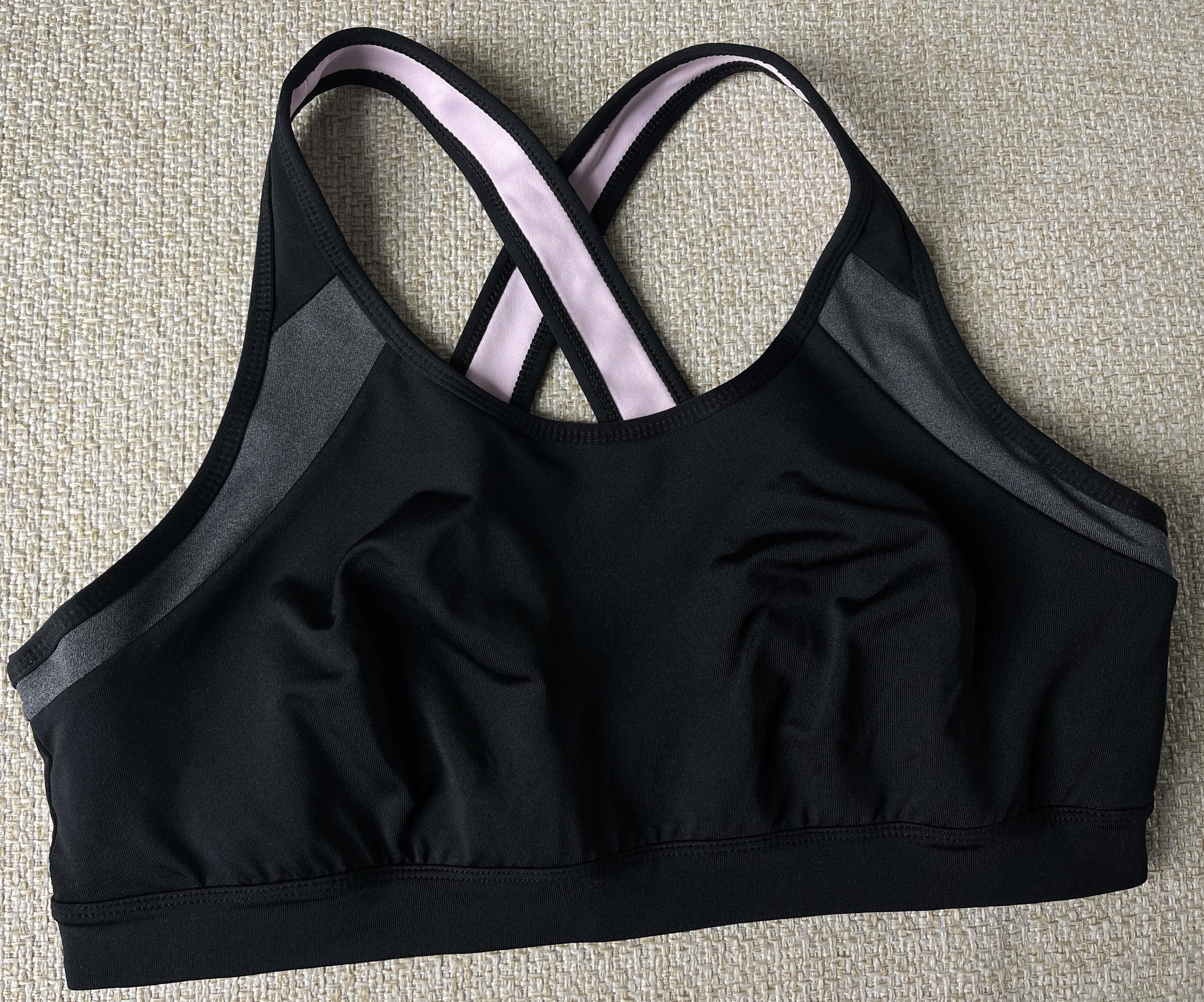 TEK GEAR Yoga Bra Black/pink/grey Sport Yoga Bra Size XL - Etsy