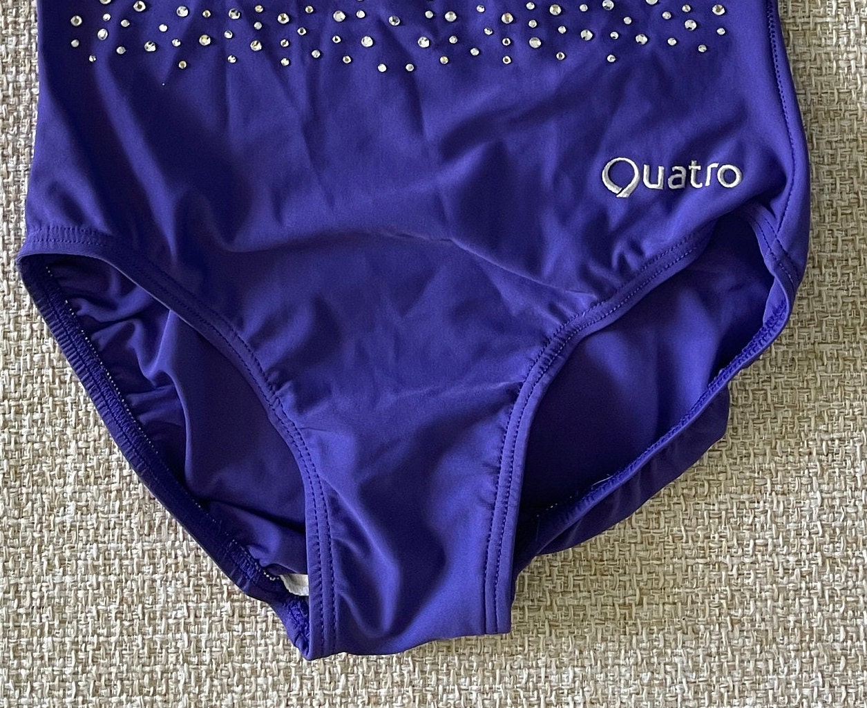 QUATRO Gymnastics Leotard Navy Swimwear for Girls Purple Nylon/crystal ... QUATRO Gymnastics Leotard Navy Swimwear for Girls Purple Nylon/crystal ...
