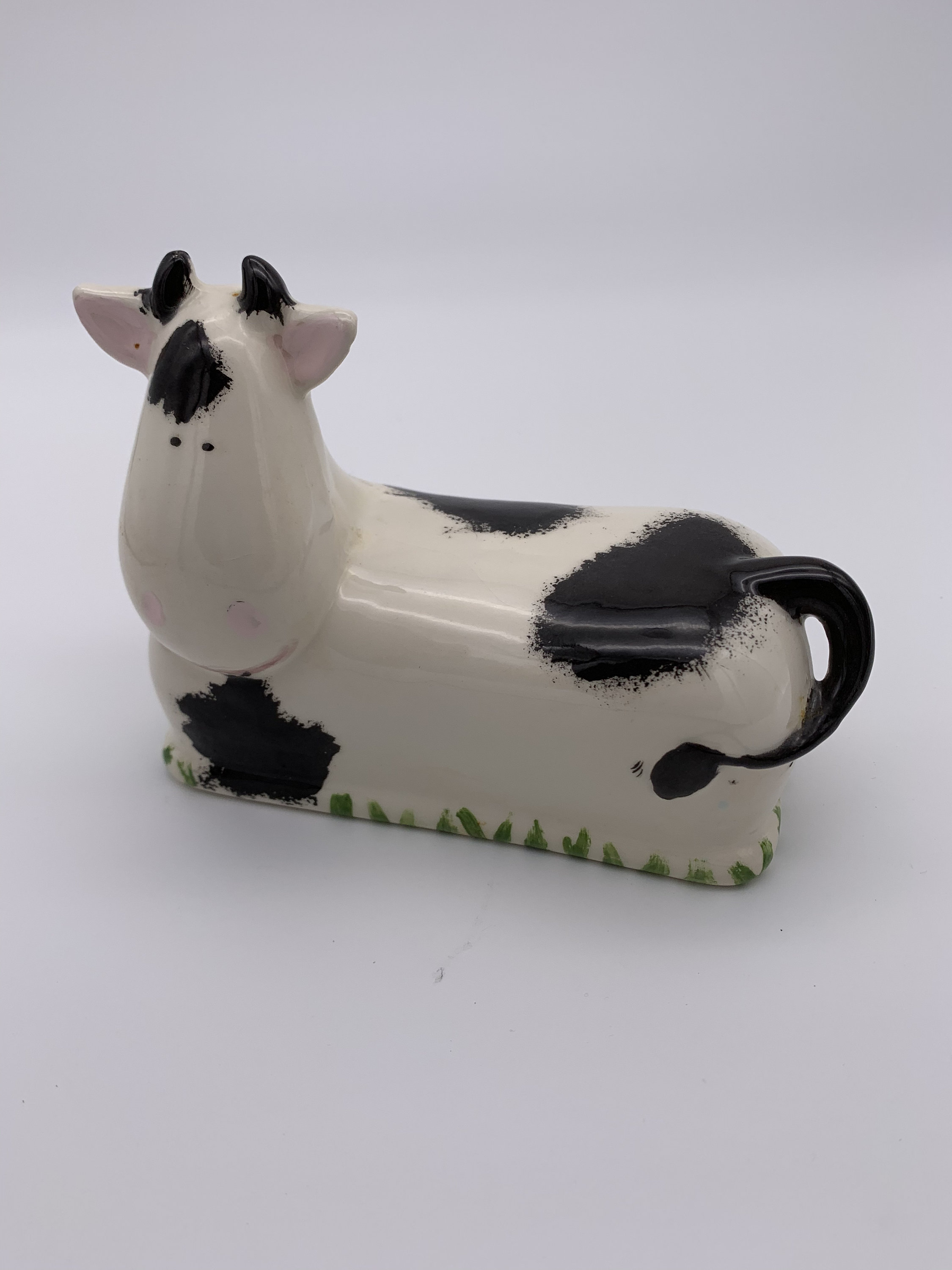 Cow Ceramic Figurine Cow Porcelain Animal Figurine Cow | Etsy