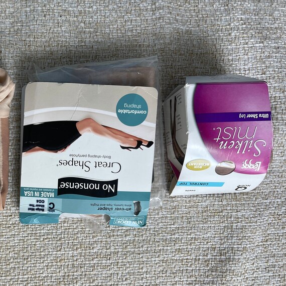 Brand New 3 Pantyhose, Great Shapes -Silken Mist Brow… - Gem