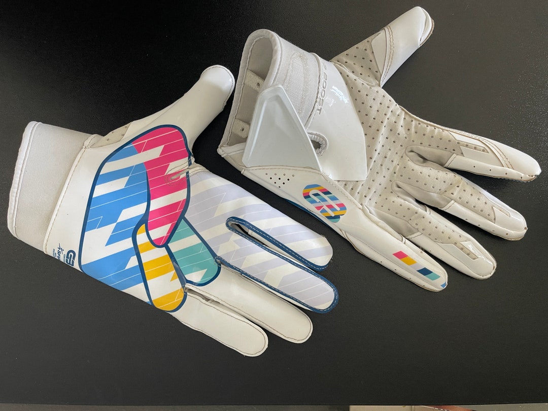 Grip Boost Football Gloves Pro Elite Slip Resistant Adjustable Strap ...