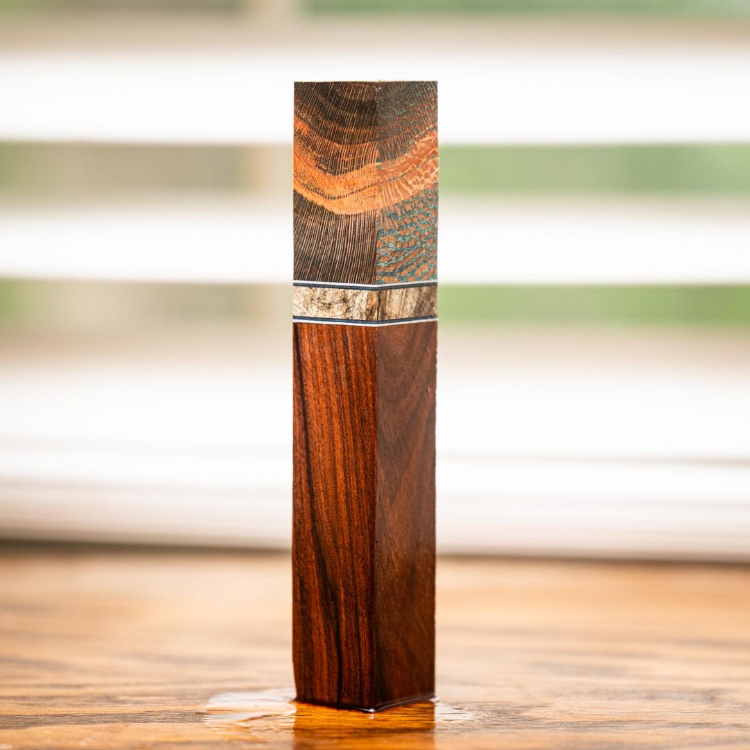 Quarter Sawn Sycamore, Buckeye Burl, and Bolivian Rosewood Pen Turning ...