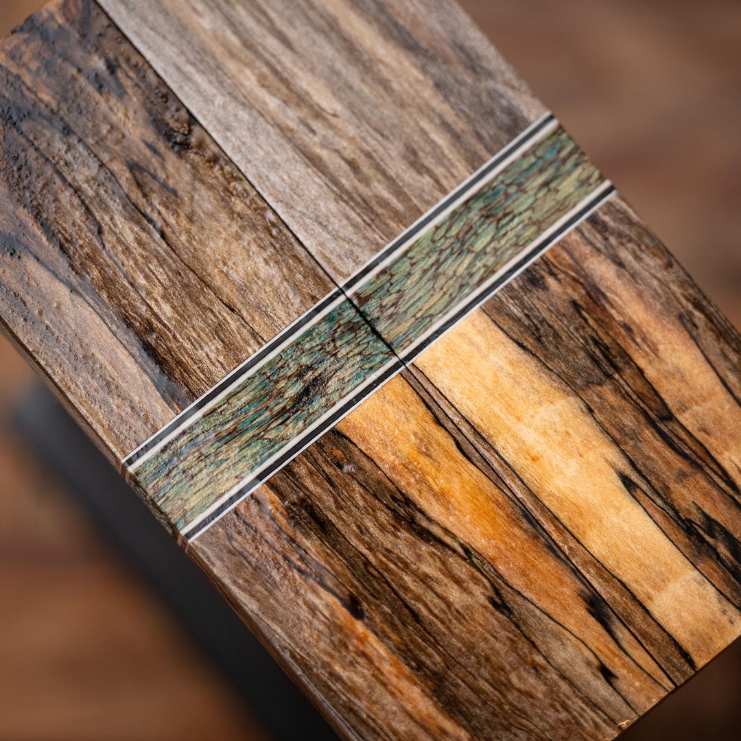 Spalted Maple With Spalted Guava Knife Scales Combination Scales S-11 ...