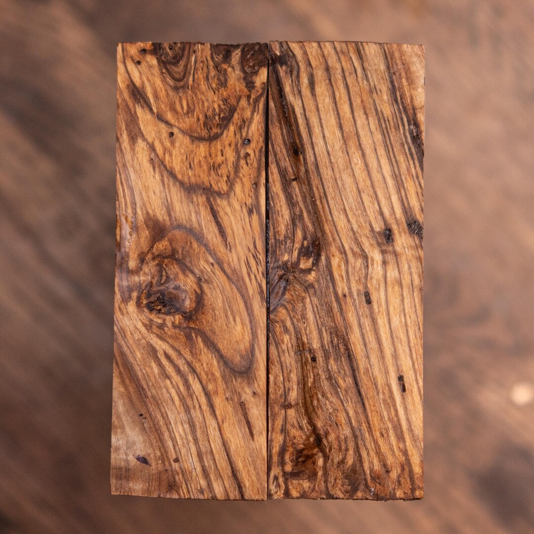 2 Pack Crepe Myrtle Crotch Knife Scales Beautiful Grain Stabilized Vp ...