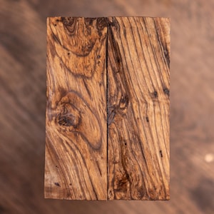 2 Pack Crepe Myrtle Crotch Knife Scales Beautiful Grain Stabilized Vp ...