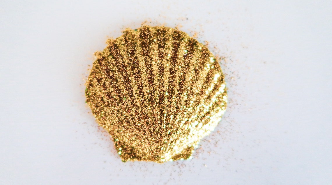Gold Glitter Sea Shells - Etsy