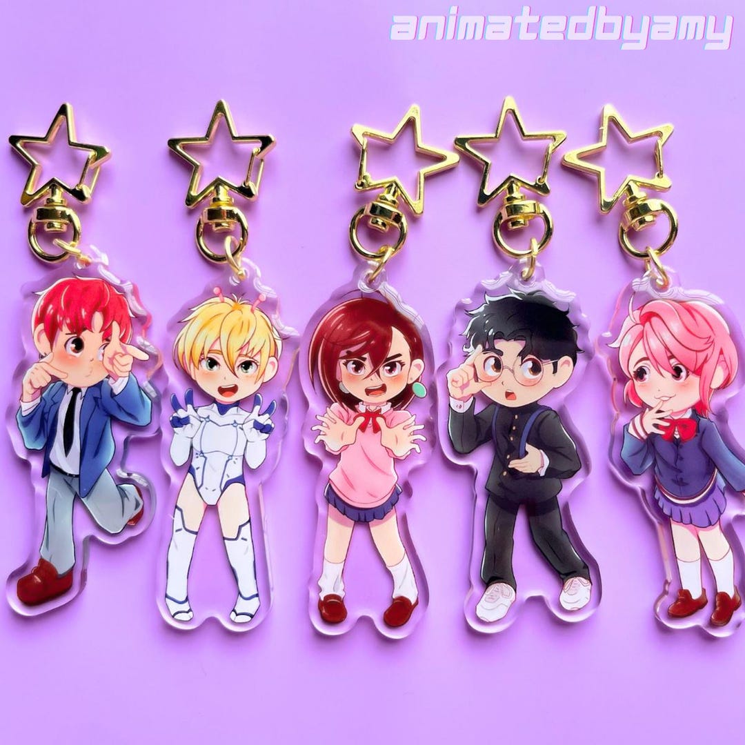 DDD Alien Ghost Group Acrylic Epoxy Charms - Etsy