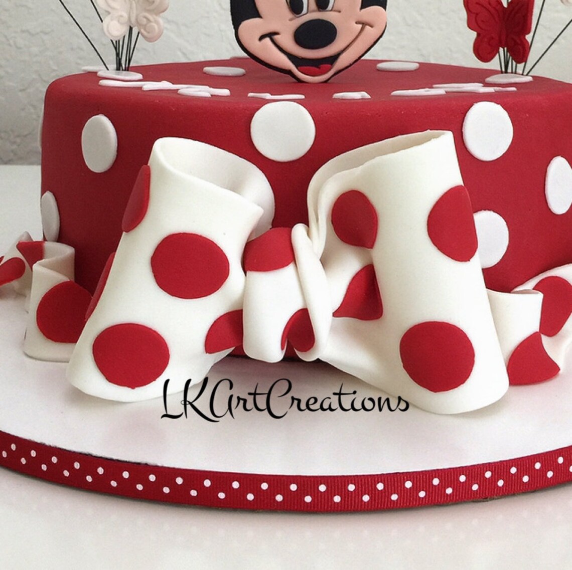 Minnie Mouse Fondant Cake Topper - Etsy