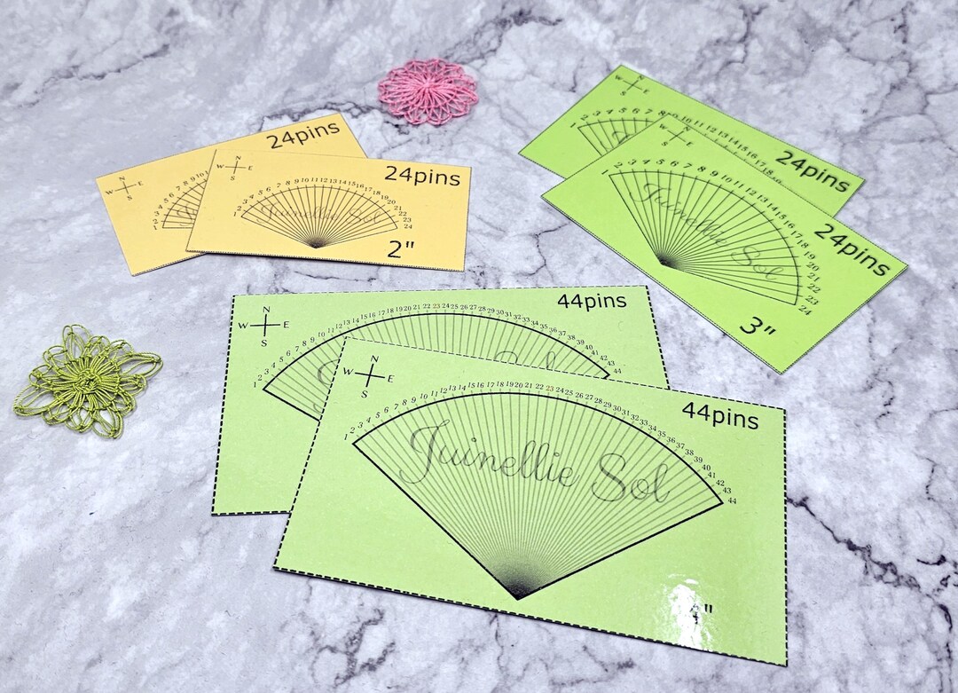 Fan Teneriffe/sol Lace Patterns (6 Patterns) - Ready to Use - Etsy