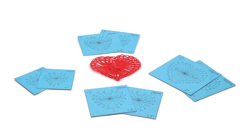 Heart Teneriffe/sol Lace Patterns 8 Ready to Use | Etsy