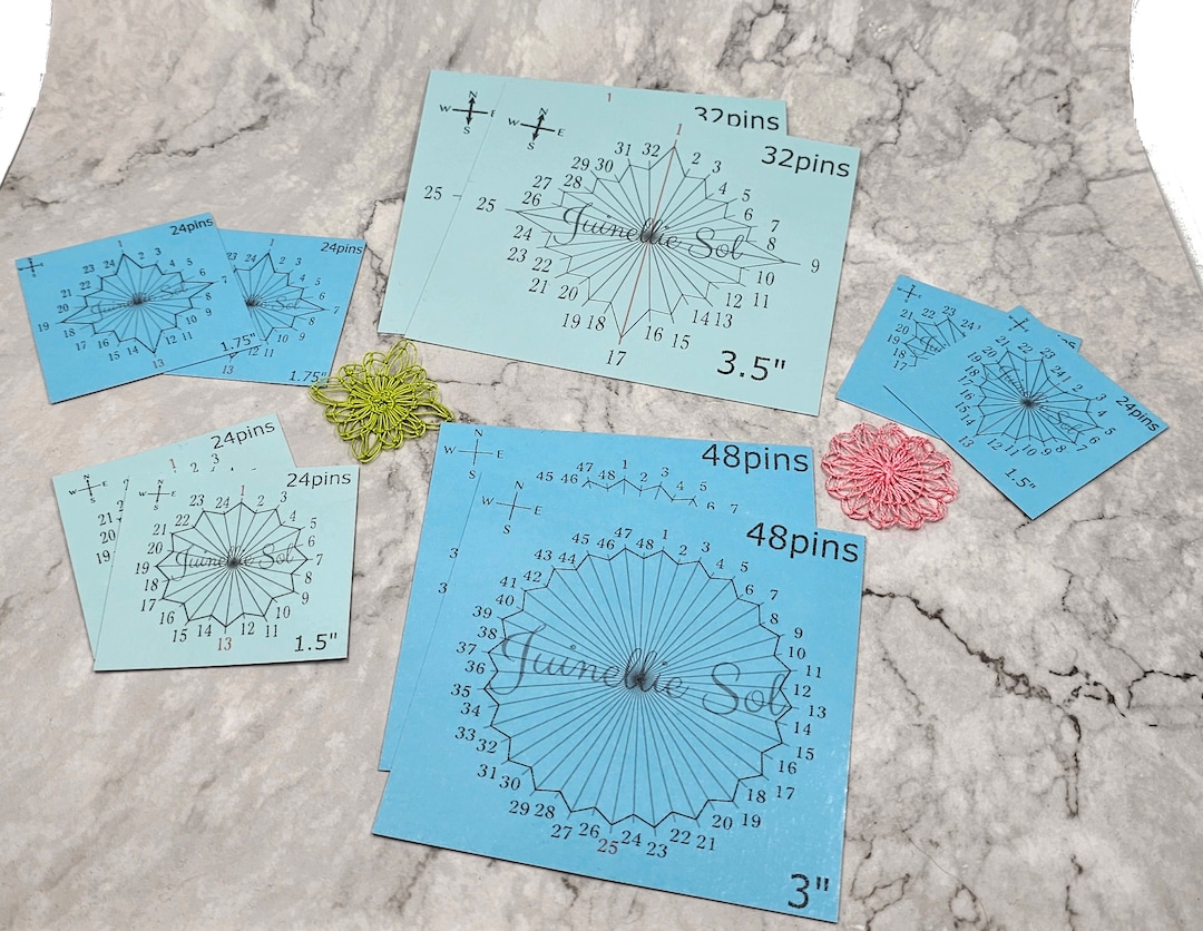 Sunburst Patterns - Teneriffe Lace (10 Patterns) - Etsy