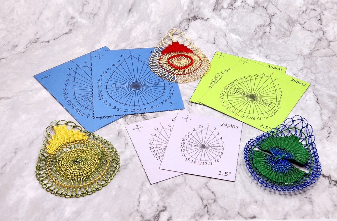 Teardrop Teneriffe/sol Lace Patterns (6 Patterns) - Ready to Use - Etsy