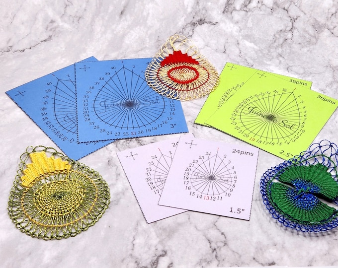 Teardrop Teneriffe/sol Lace Patterns (6 Patterns) - Ready to Use - Etsy