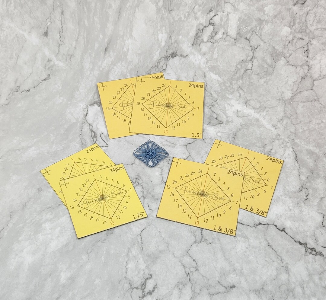 Teneriffe/sol Lace Square Patterns (6 Patterns) - Ready-to-use - (for ...