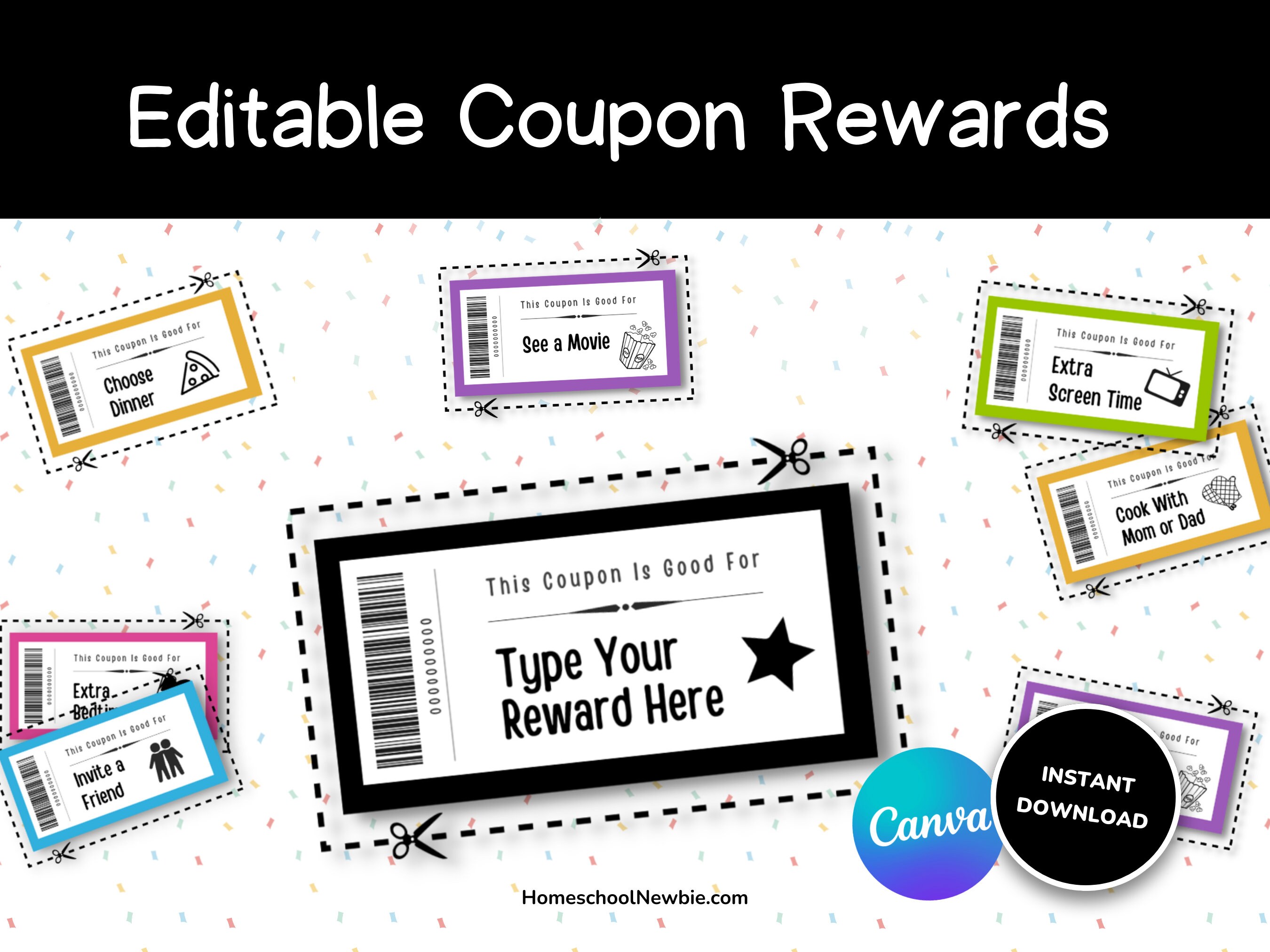 Editable Reward System Bundle: Homeschool & Classroom (printable) - Etsy