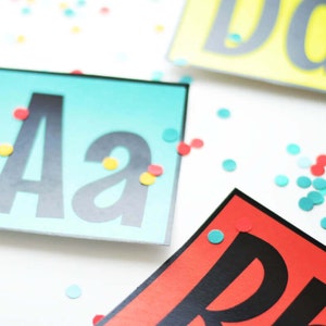 Printable Alphabet Letters | Number Flashcards | Kindergarten Preschool ...