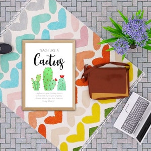 Cactus Print, Cactus Decor Printable and Cactus Wall Art for Cactus ...