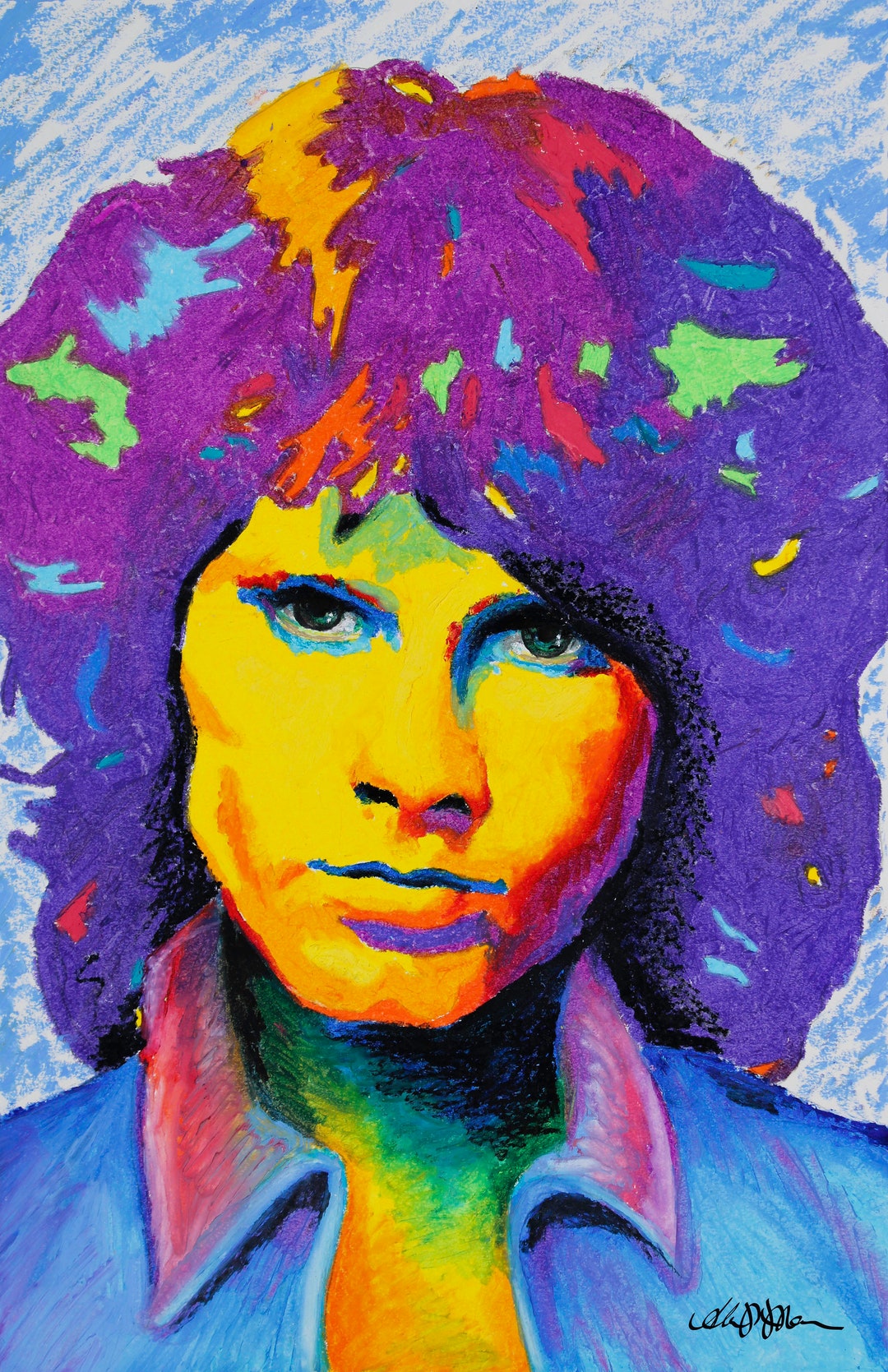 STUNNING! JIM MORRISON Poster, From Original Artwork by Alisa Meier - Etsy