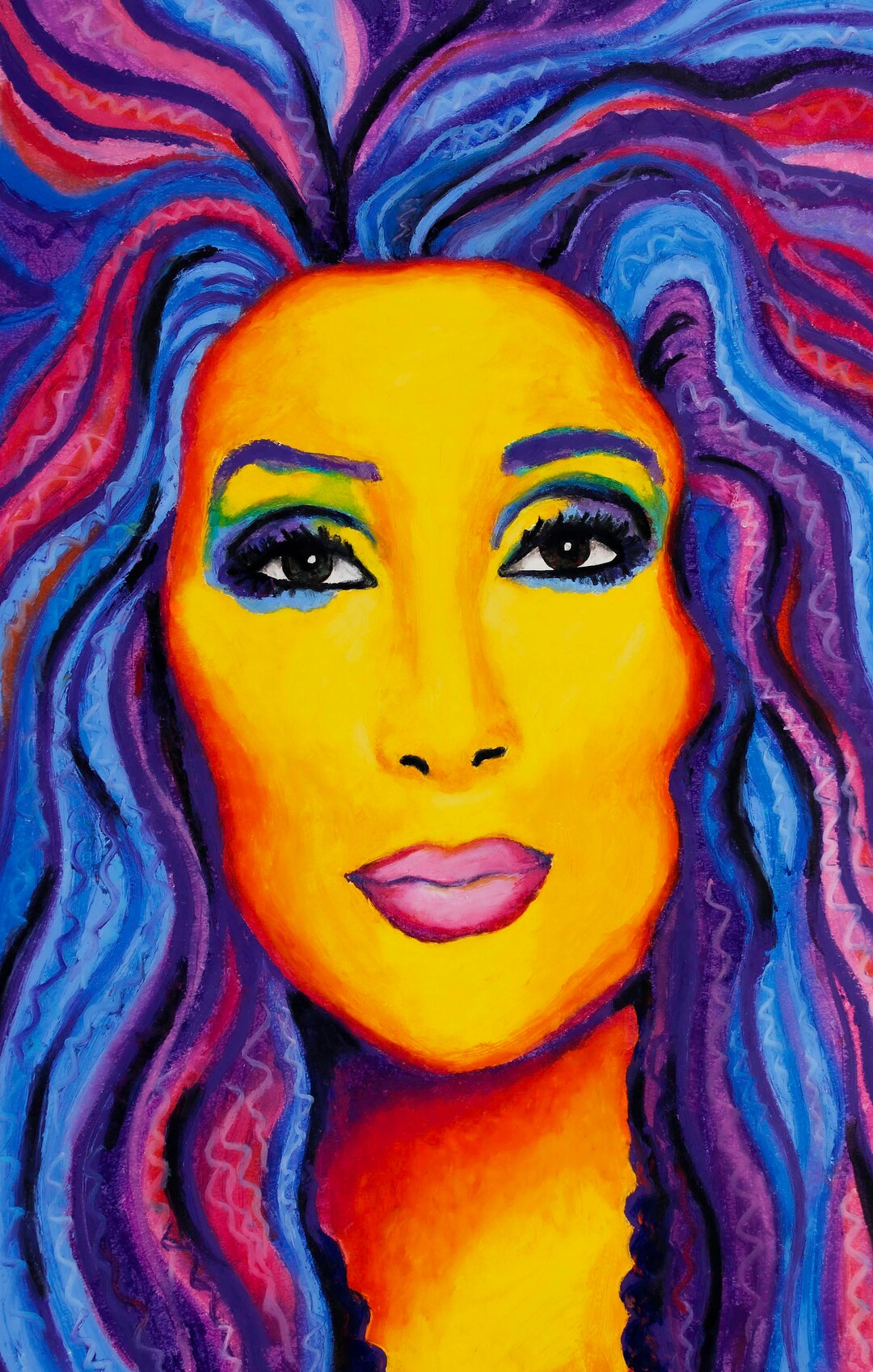 GORGEOUS! CHER POSTER! From Original Artwork by Alisa Meier; Believe ...