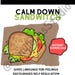 Calm Down Sandwich Worksheet for Kids – Emotional Regulation Printable ...