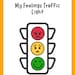 Feelings Traffic Light Printable, Emotional Regulation Worksheet, Calm ...