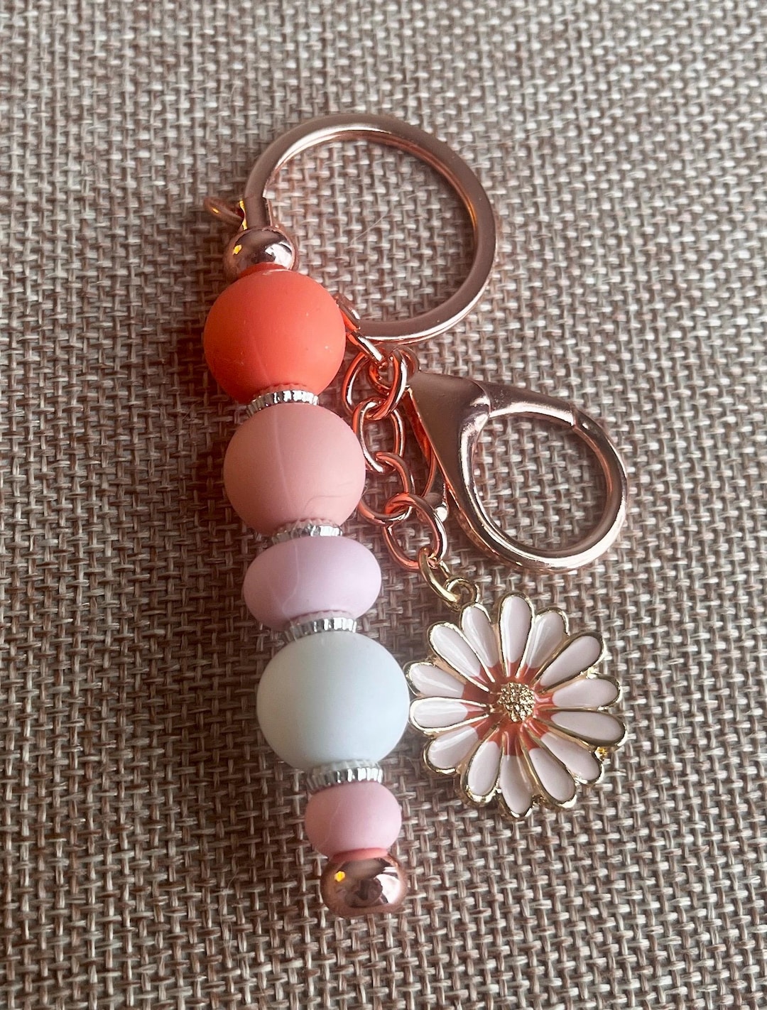 Pink, Cute Keychain, Small Keychains, Accessories for Everyday ...