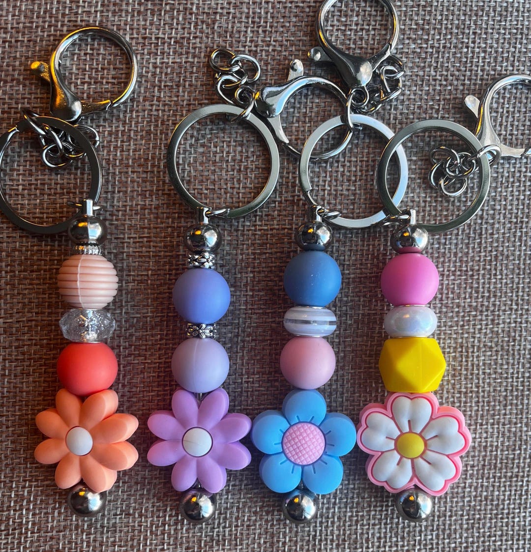 Spring Floral, Cute Keychain, Small Keychains, Accessories for Everyday ...