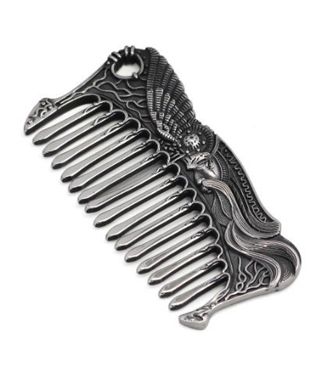 Nordic Viking Beard Comb, Odin Raven Viking Jewelry, Viking Gift for ...