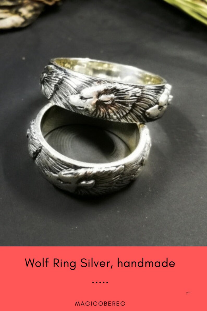 Wolf Ring Silver Wolf Ring Fenrir Ring Animal Ring Wolf Totem - Etsy