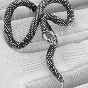 Stainless Steel Snake Pendant Necklace - Unique Serpent Jewelry With ...