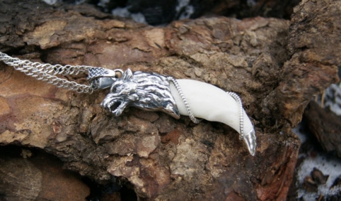 Wolf Tooth Necklace Wolf Teeth Wolf Fang Necklace Wolf - Etsy