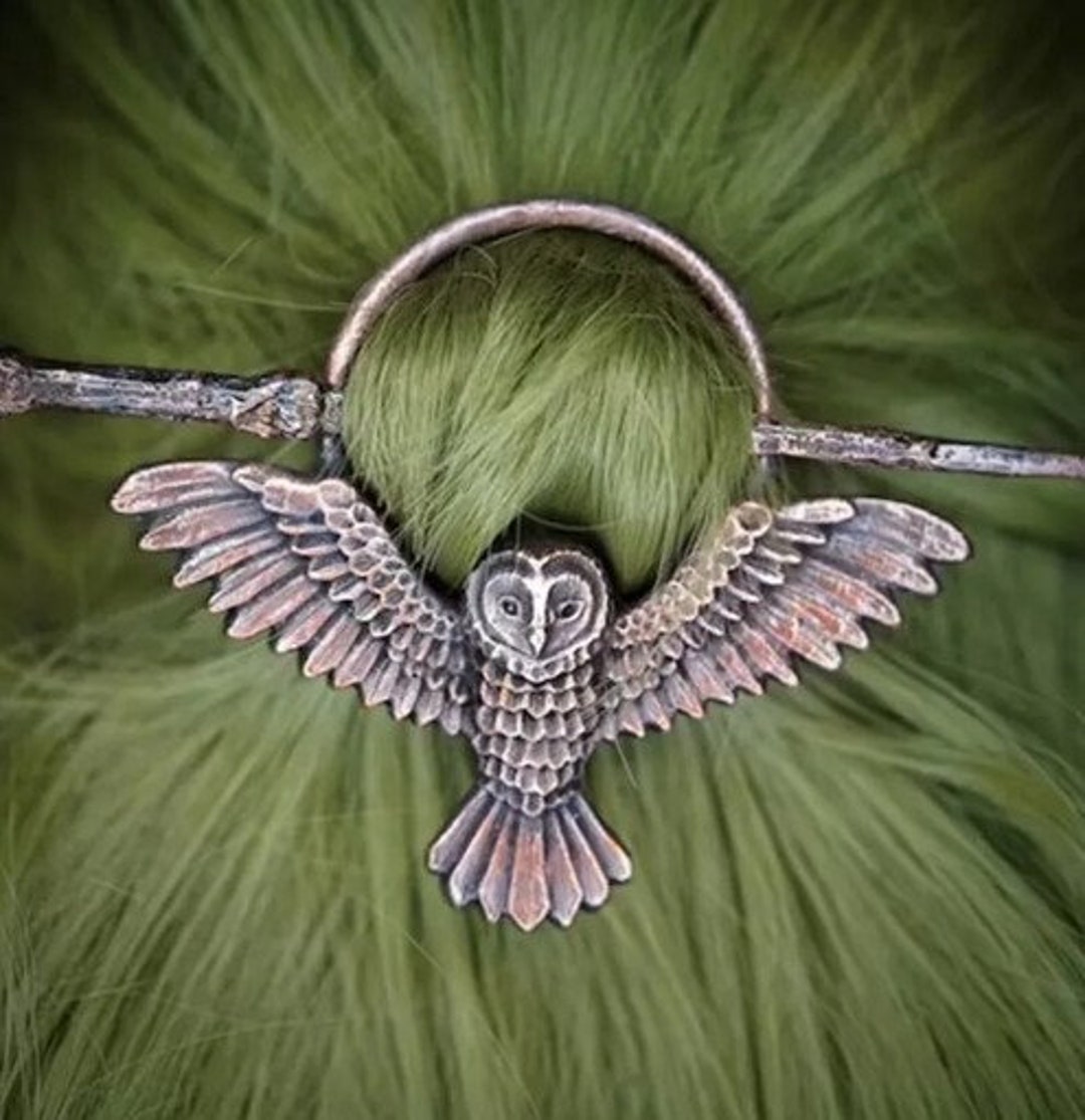 Viking Norse Celtic Hair Pin, Owl Jewelry, Viking Jewelry, Wiccan ...