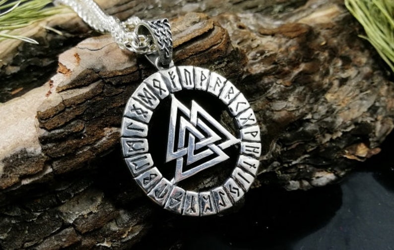 Valknut Pendant Norse Asatru Valknut Necklace Nordic Vikings - Etsy