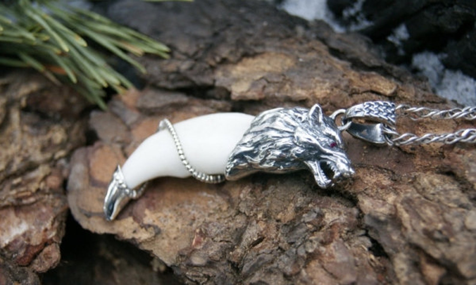 Wolf Tooth Necklace Wolf Teeth Wolf Fang Necklace Wolf - Etsy