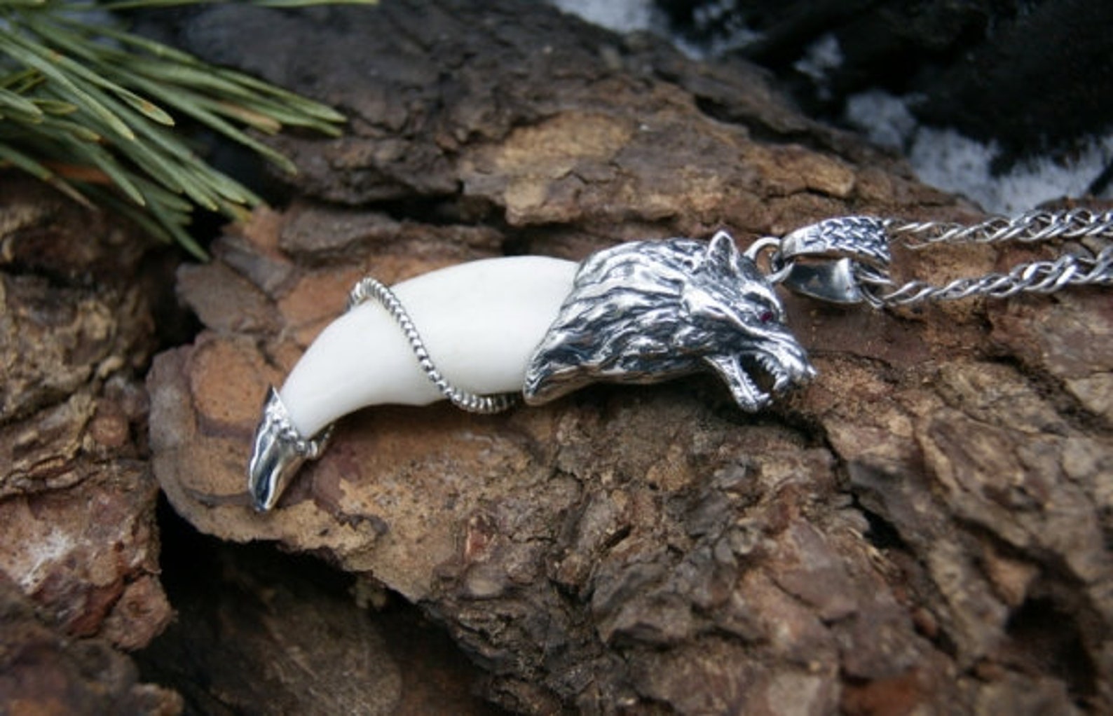 Wolf Tooth Necklace Wolf Teeth Wolf Fang Necklace Wolf - Etsy