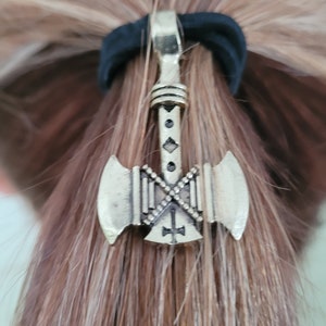 Thors Hammer Celtic Hair Ties, Viking Axe , Mjolnir, Viking Jewelry ...