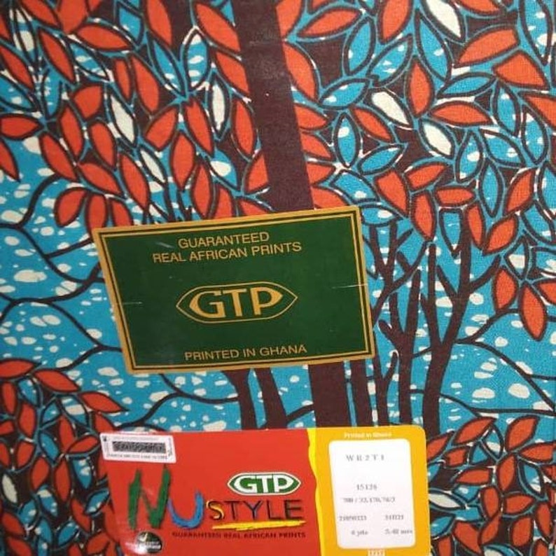 GTP African Fabric, Printed in Ghana - Etsy