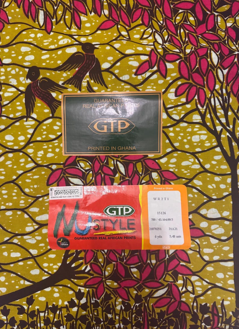 GTP African Fabric, Printed in Ghana - Etsy