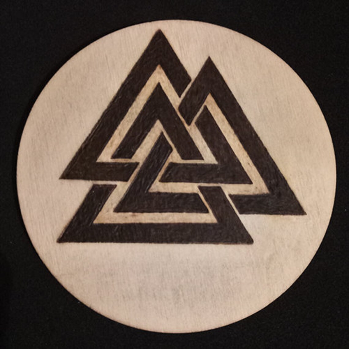 Viking Art Coaster Set - Art on Wood / Pyrography / Wood Burning - Etsy UK