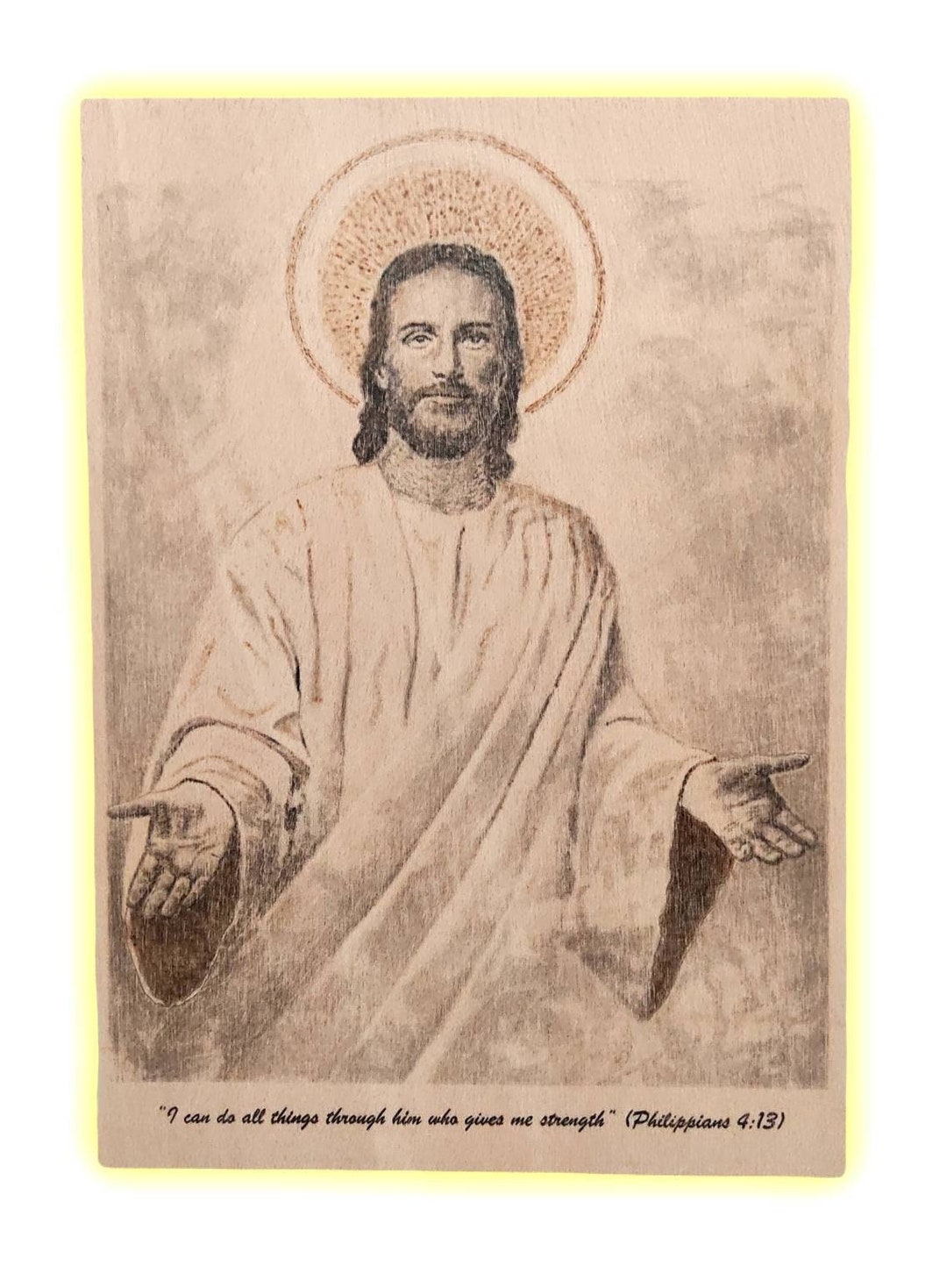 Jesus Christ - Art on Wood / Pyrography / Wood Burning - Etsy