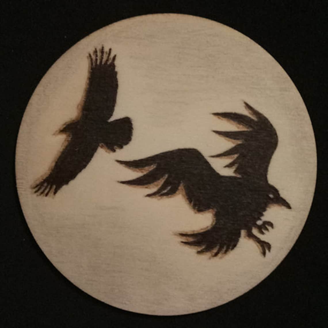 Viking Art Coaster Set - Art on Wood / Pyrography / Wood Burning - Etsy UK