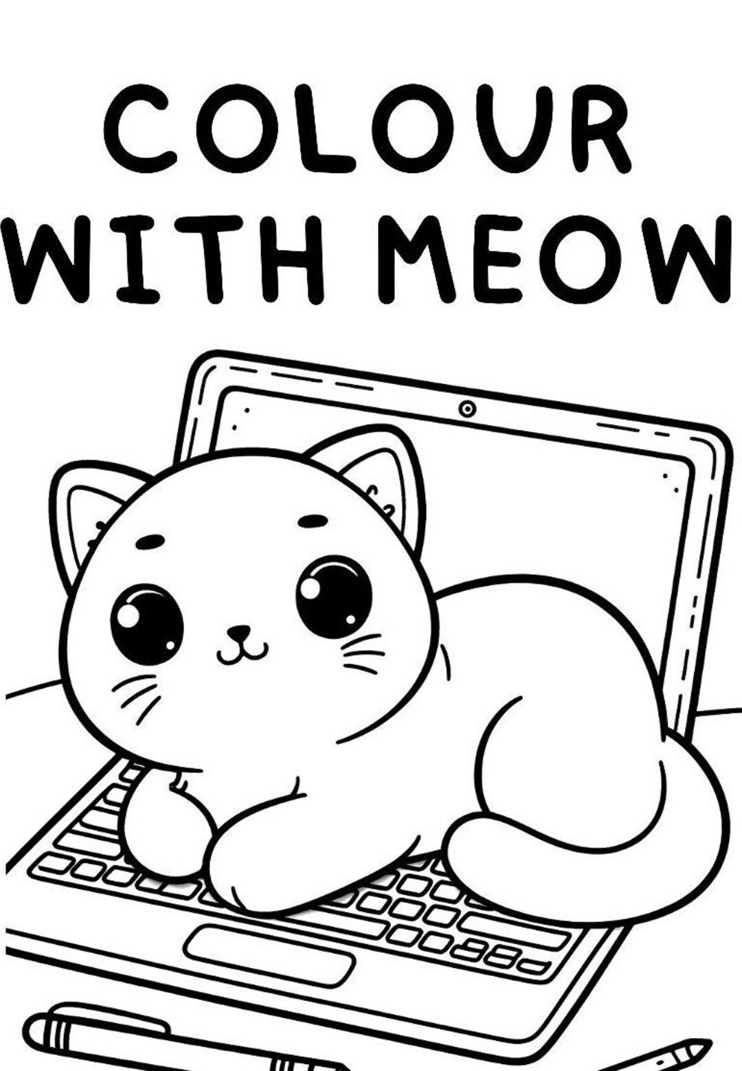 Colour With Meow: A Fun-filled Kids' Digital Colouring Book With Over ...