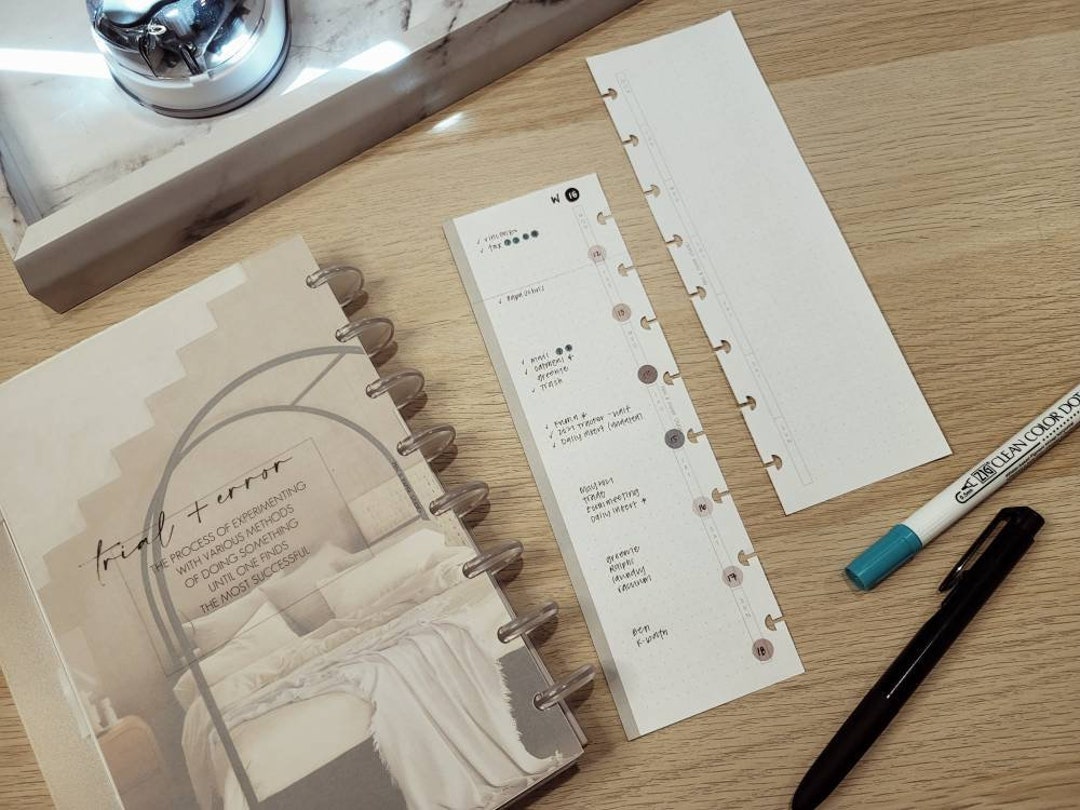 Weekly Half Insert english Monday or Sunday Start Half Letter Printable ...