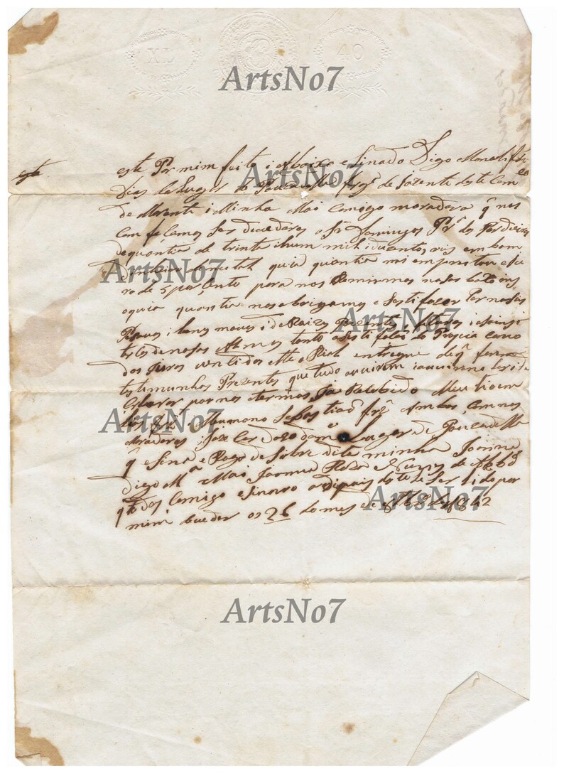 Antique Letters script digital paper printable 5 pages Half Letters ...