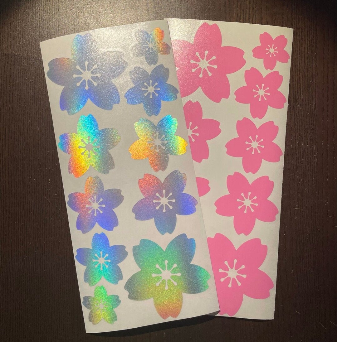 Pack of 10 Sakura Flower Cherry Blossom Car Decals Die Cut Sticker Pack ...